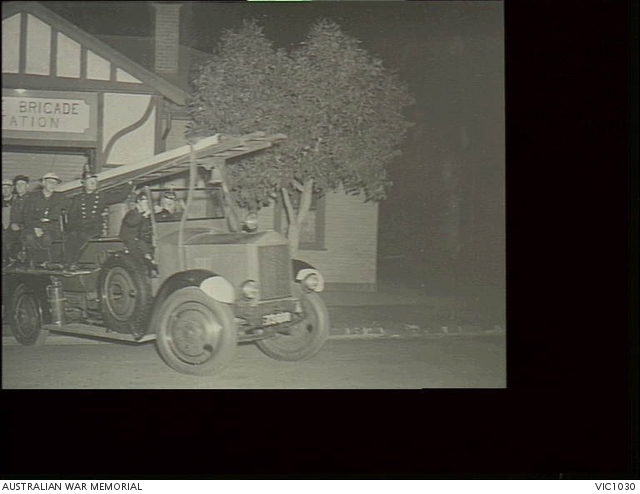 Melbourne, Vic. 1944-11-29. The local Fire Brigade which assists the ...