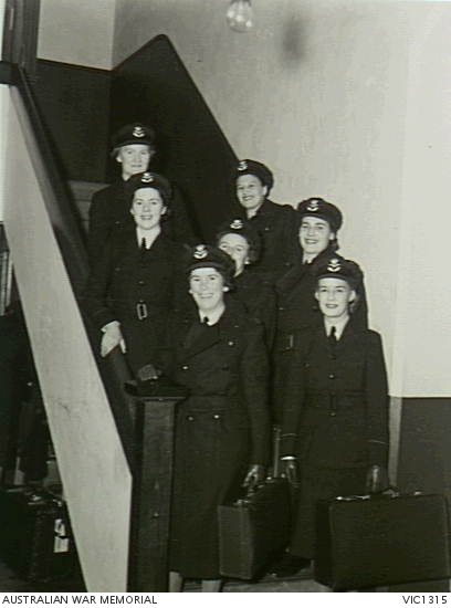 Probably Melbourne, Vic. ?1942. Group portrait of WAAAF officers with ...
