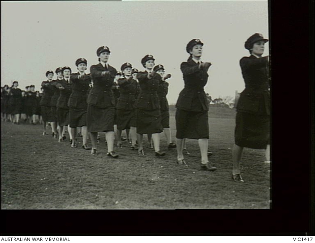 Melbourne, Vic. C. 1942. Flights of WAAAF Officers participating in a ...