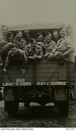 Members of the RAAF Mobile Entertainment Unit in one of the unit's ...