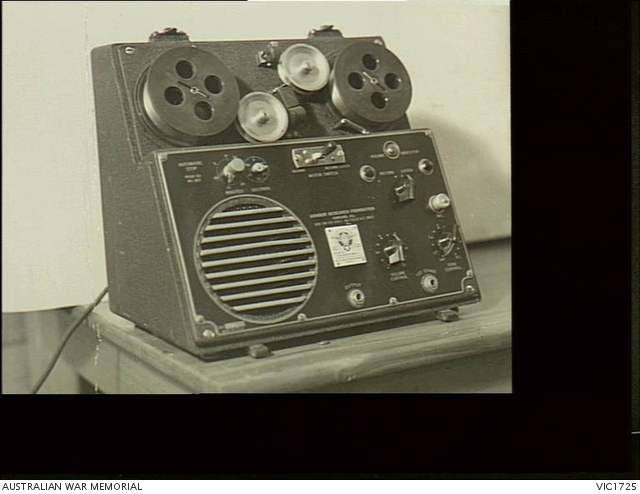 Melbourne, Vic. C. 1945. The Armour Research Foundation wire recorder ...