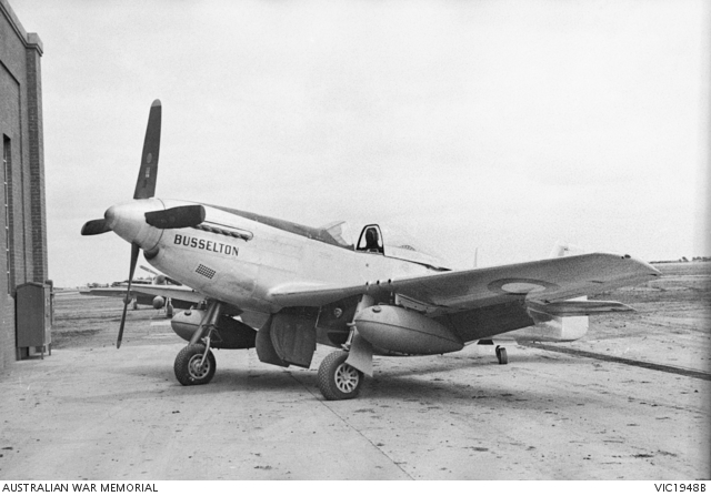 CAC CA-17 Mustang Mk 20 aircraft on the tarmac at RAAF Base Laverton ...
