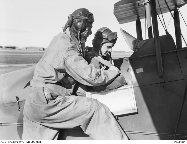 Benalla, Vic. C. 1944. On the airfield at No. 11 Elementary Flying ...