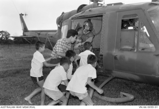 The men of No 9 Squadron, RAAF, are based at Vung Tau airfield are ...