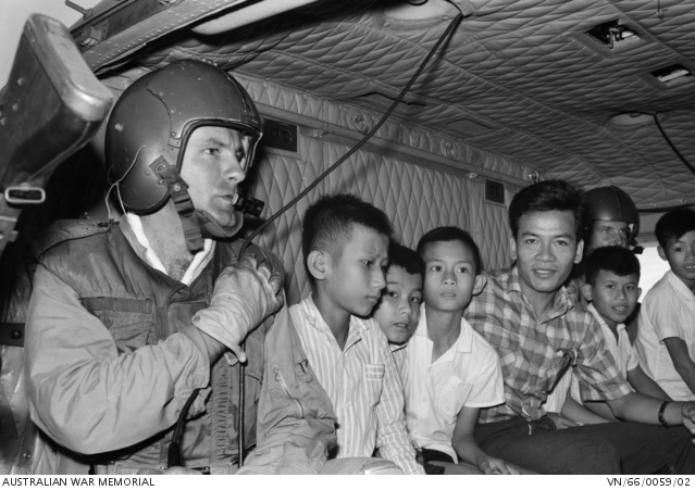 The men of No 9 Squadron, RAAF, are based at Vung Tau airfield are ...