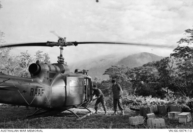 No 9 Squadron, RAAF, Iroquois helicopters participated in 'Operation ...