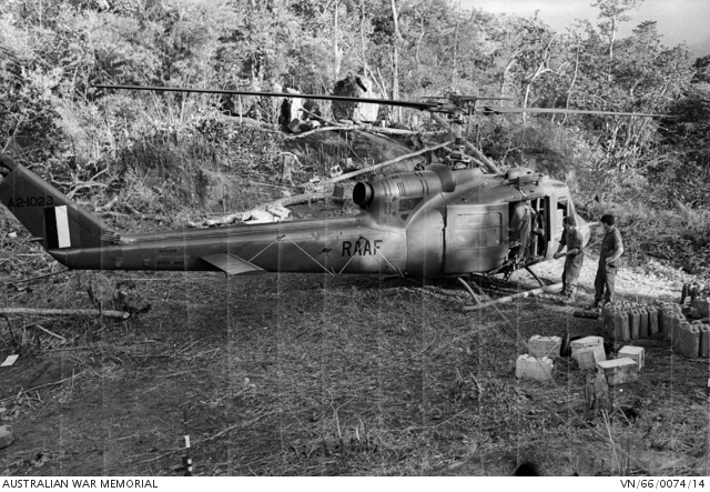 No 9 Squadron, RAAF, Iroquois helicopter A2-1023 participated in ...
