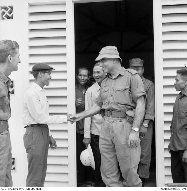 Vinh Trung, South Vietnam. 1969-12. The Commander of the 1st Australian ...