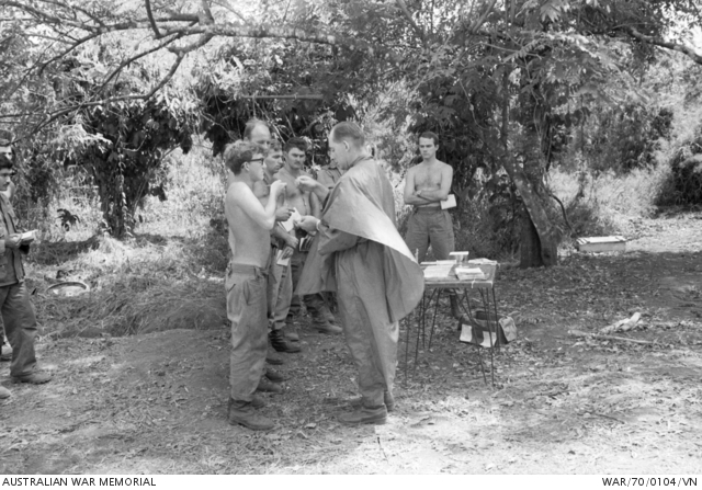 Phuoc Tuy Province, South Vietnam. February 1970. Roman Catholic ...
