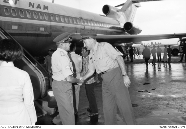 Outgoing Chief of Staff of the Australian Force in Vietnam (AFV ...