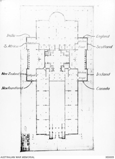 Canberra, ACT. c.1929. A plan drawing of the proposed ground floor of ...