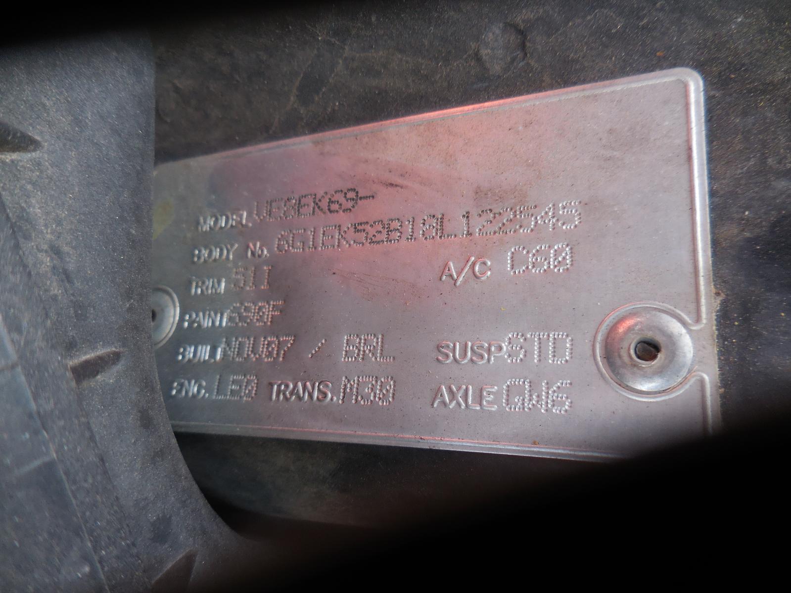 Ecu Commodore Holden 2007