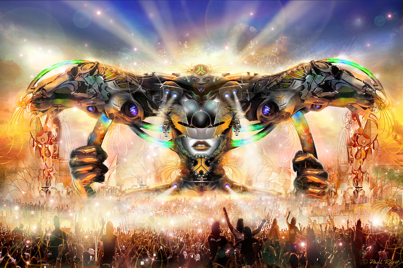 Defqon stage design by Paul Roget in Perth