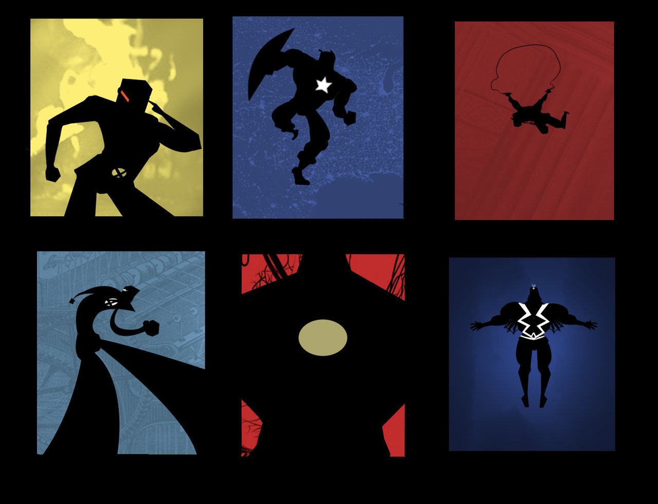 MARVEL SIlhouettes by Catyushkah in Barcelona