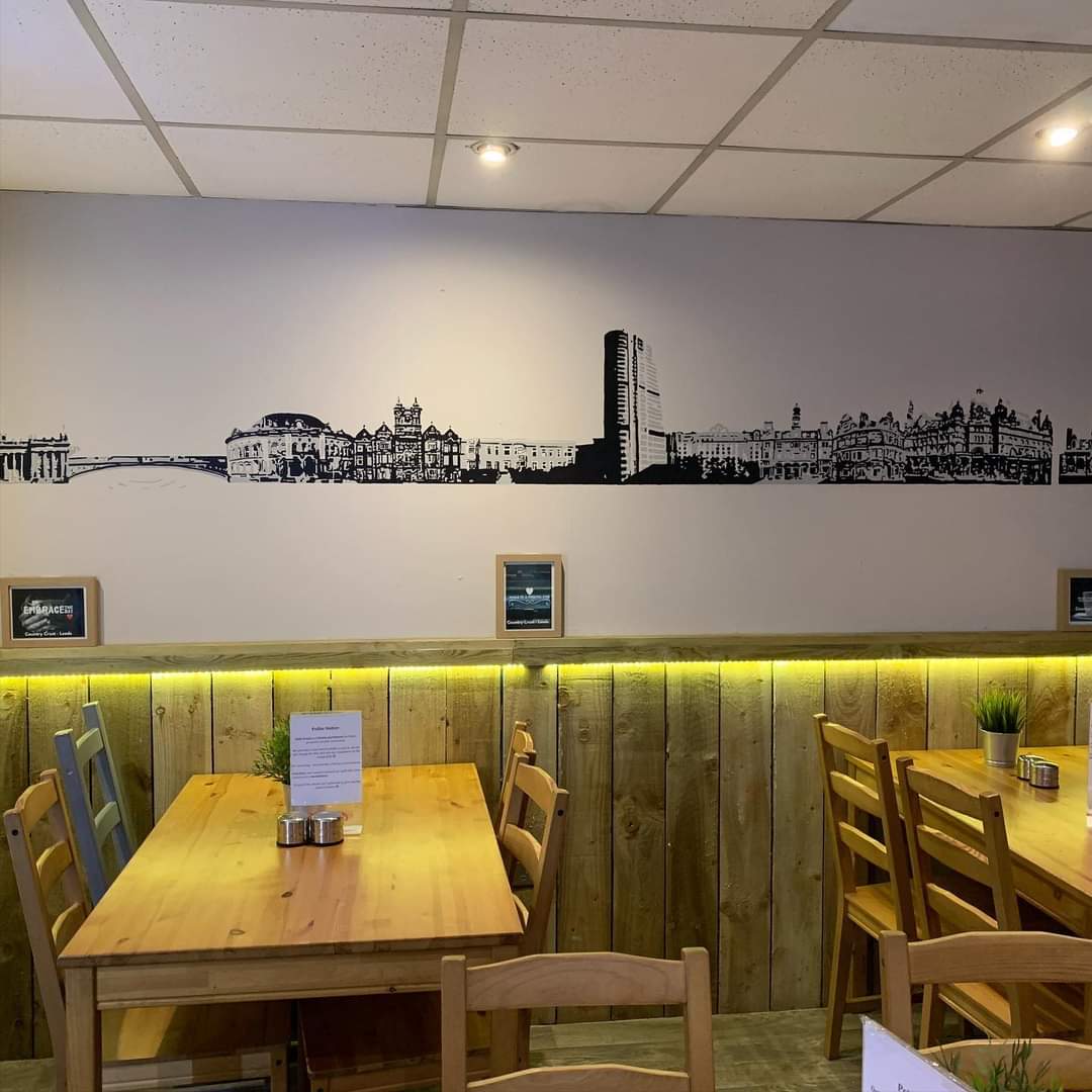 Mural leeds buildings by Chaney in Leeds