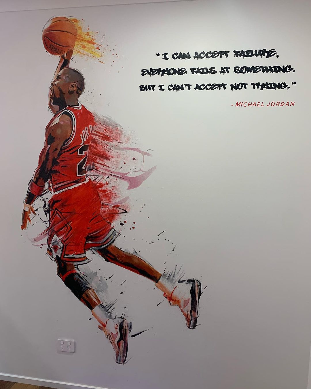 Michael Jordan Mural by Duncan in Brisbane