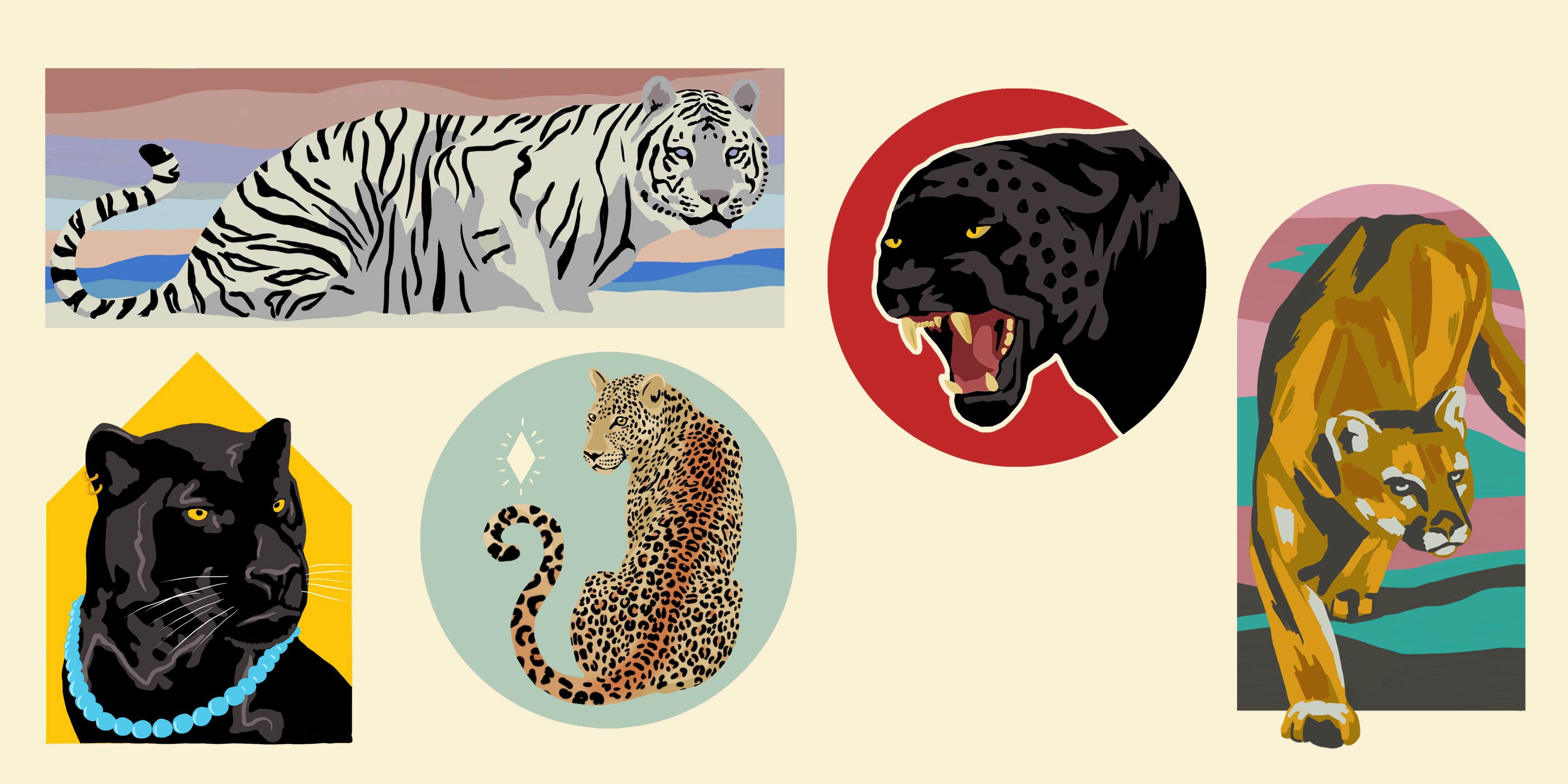 Mural Flash Sheet Cats by Will Redgrove Murals in London