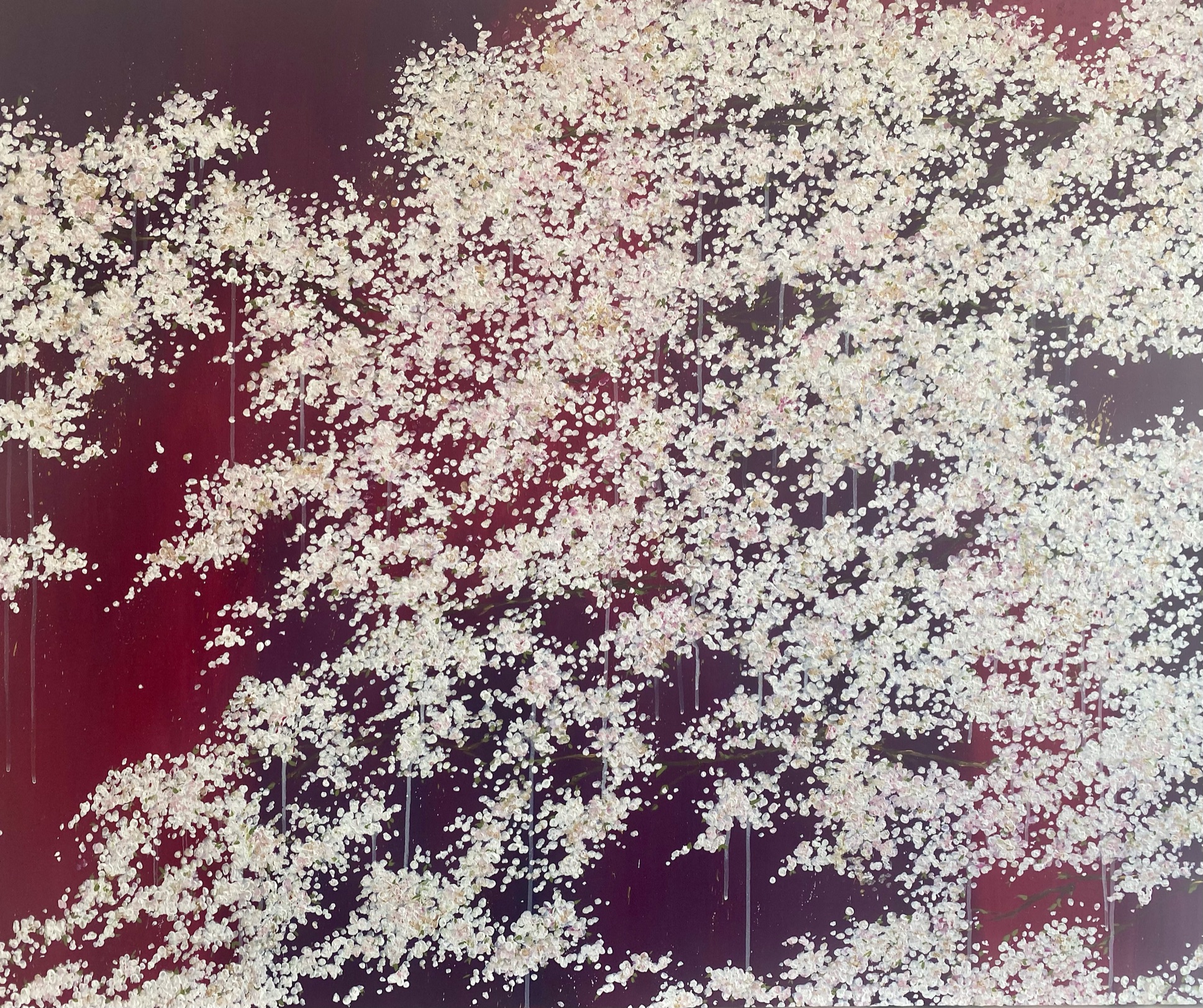 The Cherry Blossom by Ruth Davis Abstract Floral Artist in Stevenage