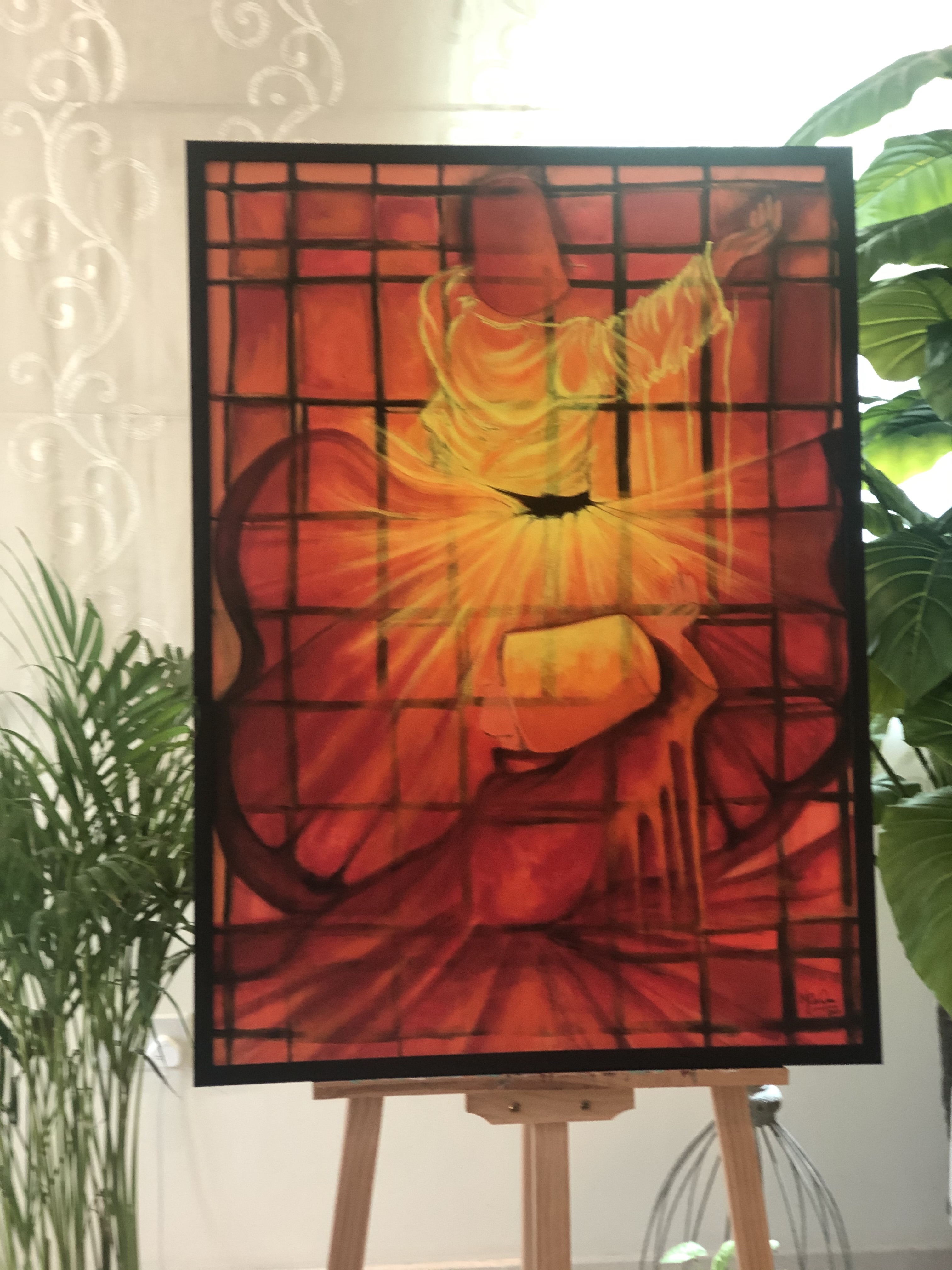 breaking barriers by Masooma rizvi art in Tadworth