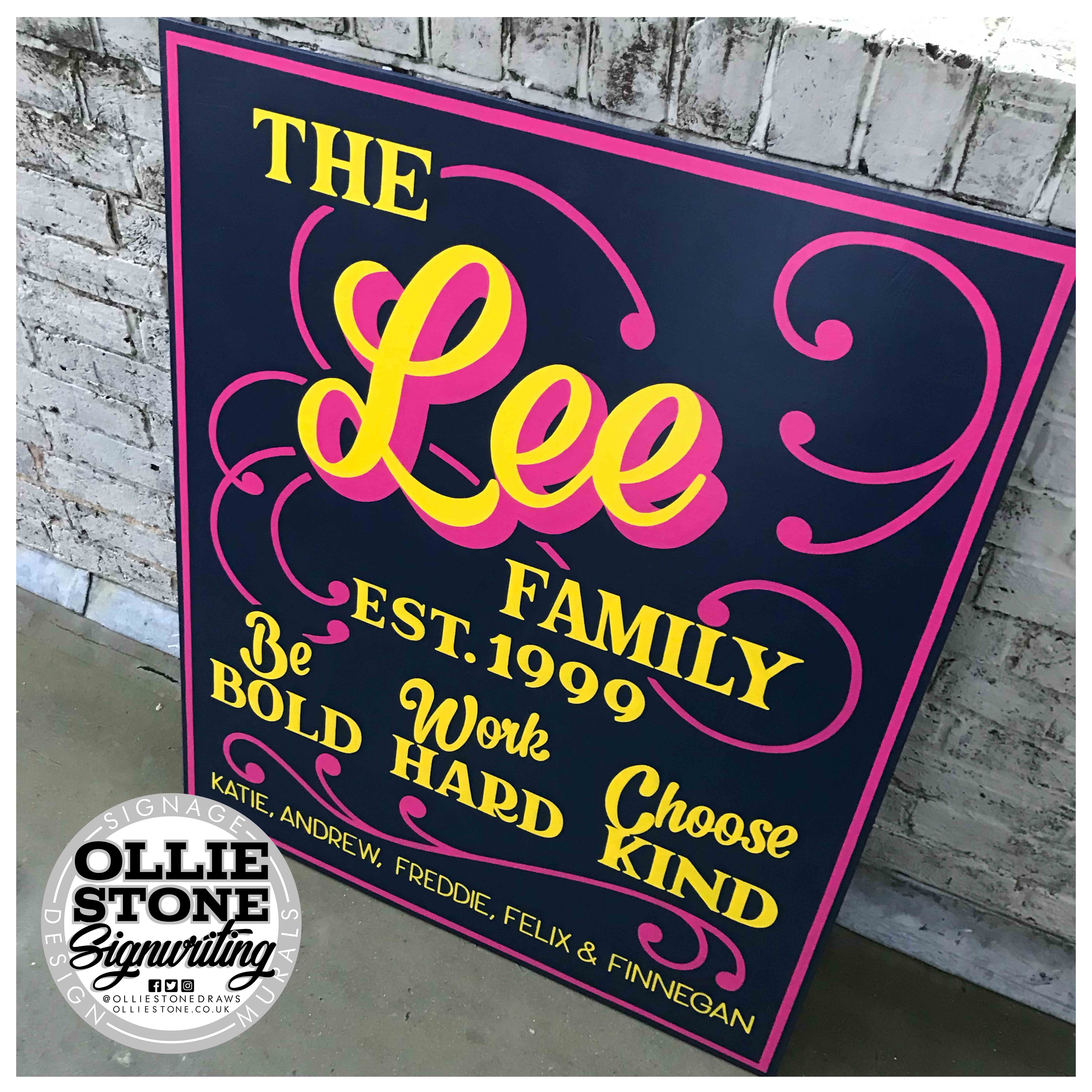 Traditional Sign Writing by Ollie Stone Sign Writing in Eastbourne