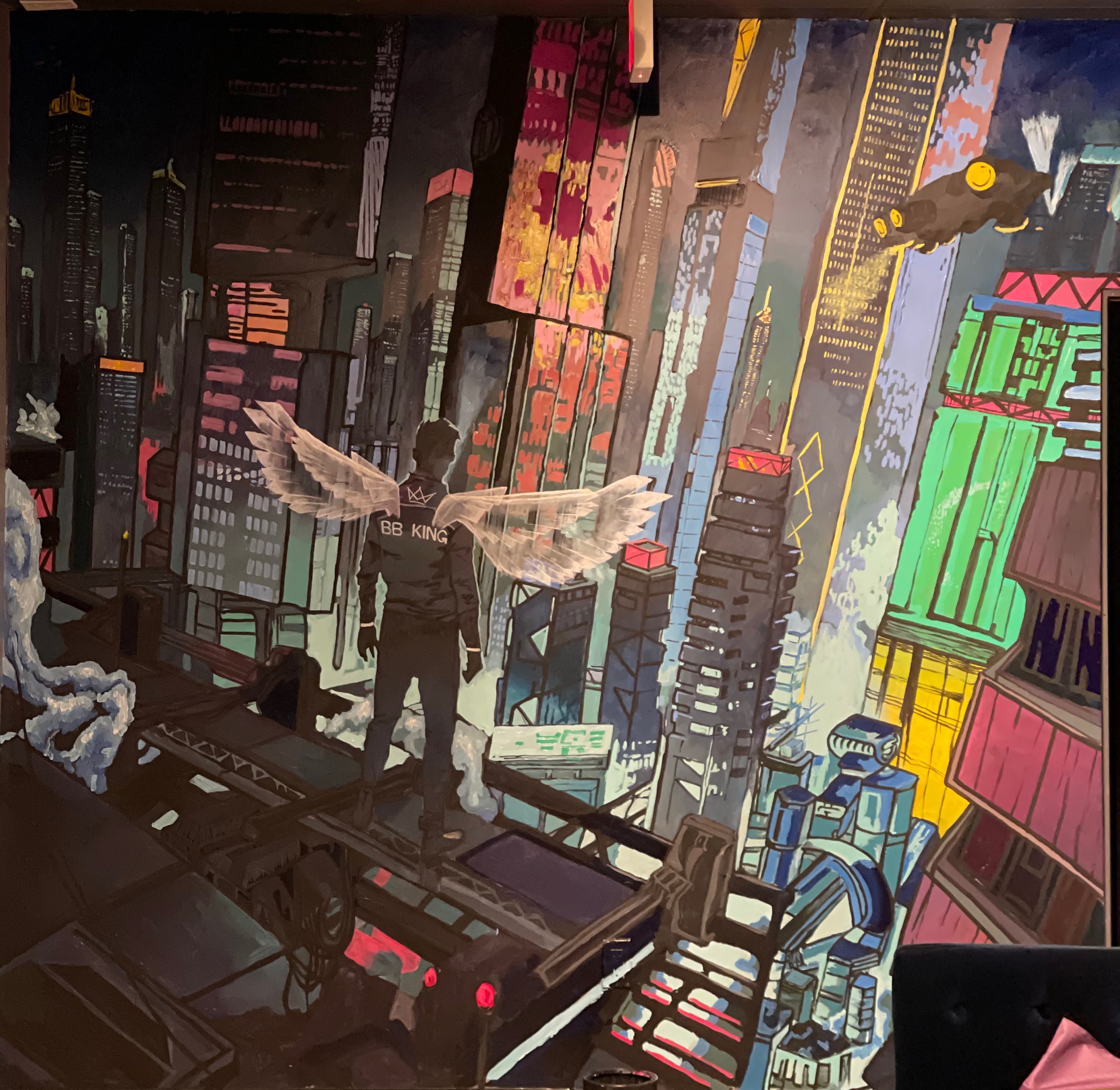 Cyberpunk Mural Paint by Whosmuseum in Los Angeles