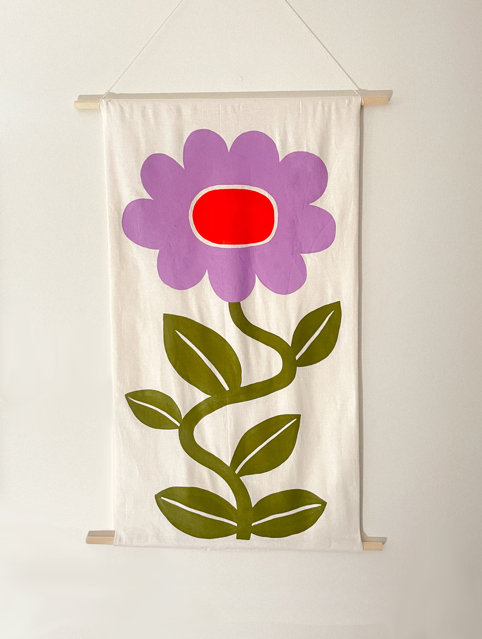 Large Hand-Painted Tapestry by Ripple & Rise in Vancouver