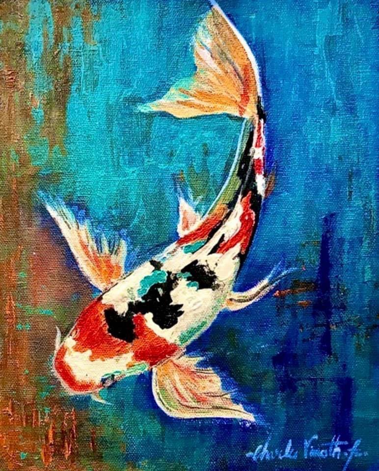 Koi fish feng shui by Charles Francis in Calgary