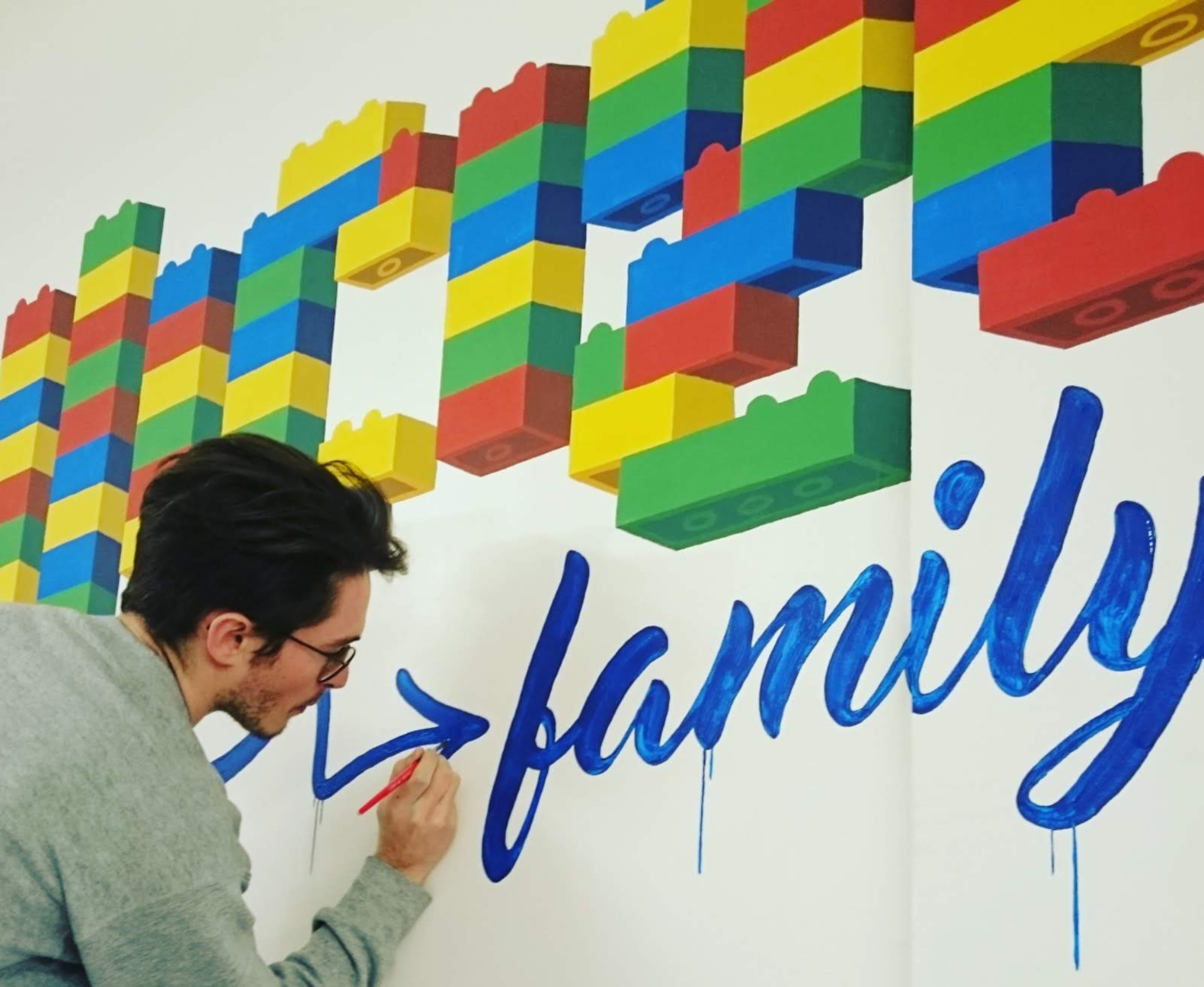 Lego typography London by Zics in London