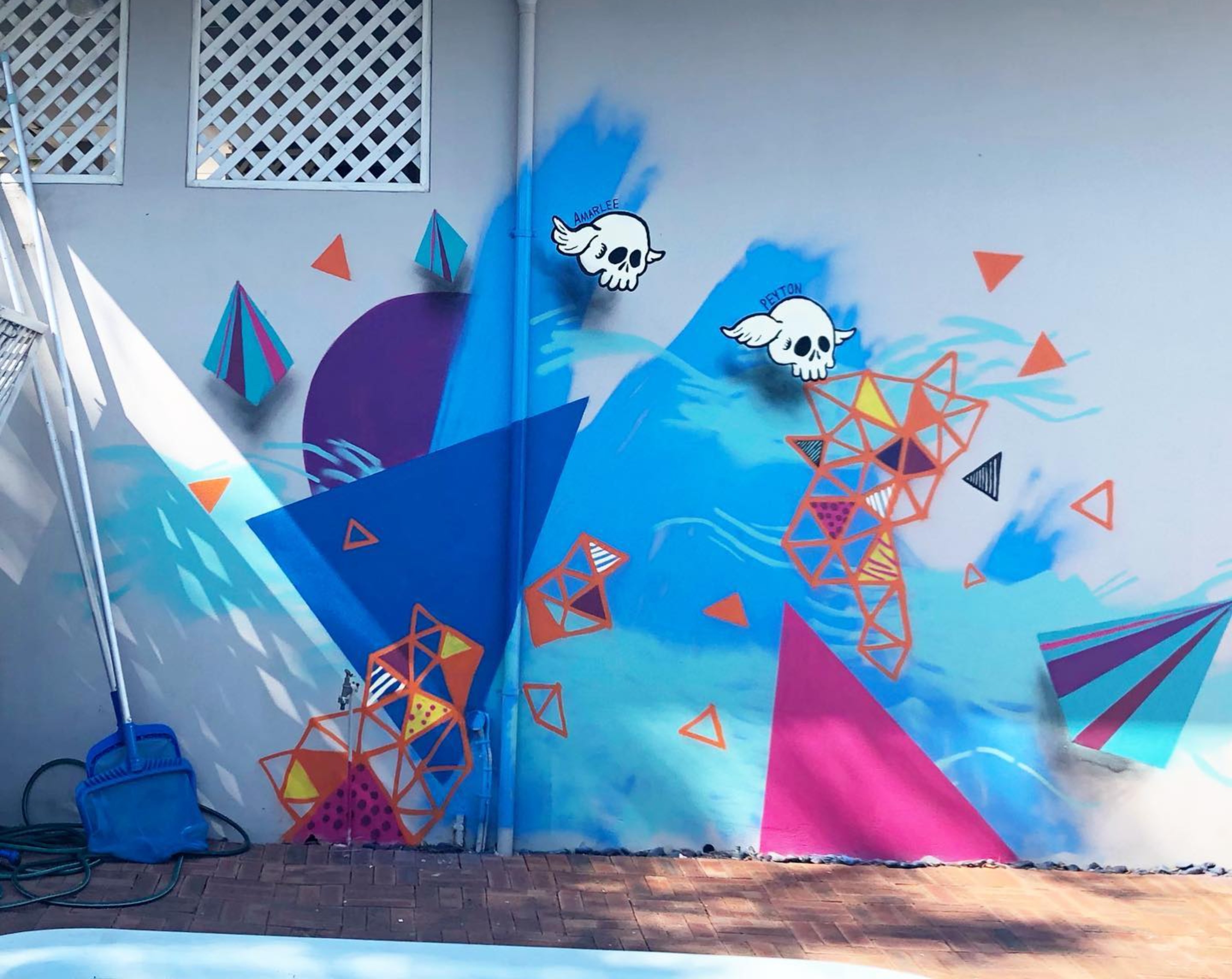 Geo skulls by Deanna Mosca in Perth