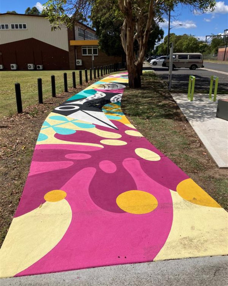 Footpath Wyatt Park Lidcombe by Geebs Art in Sydney