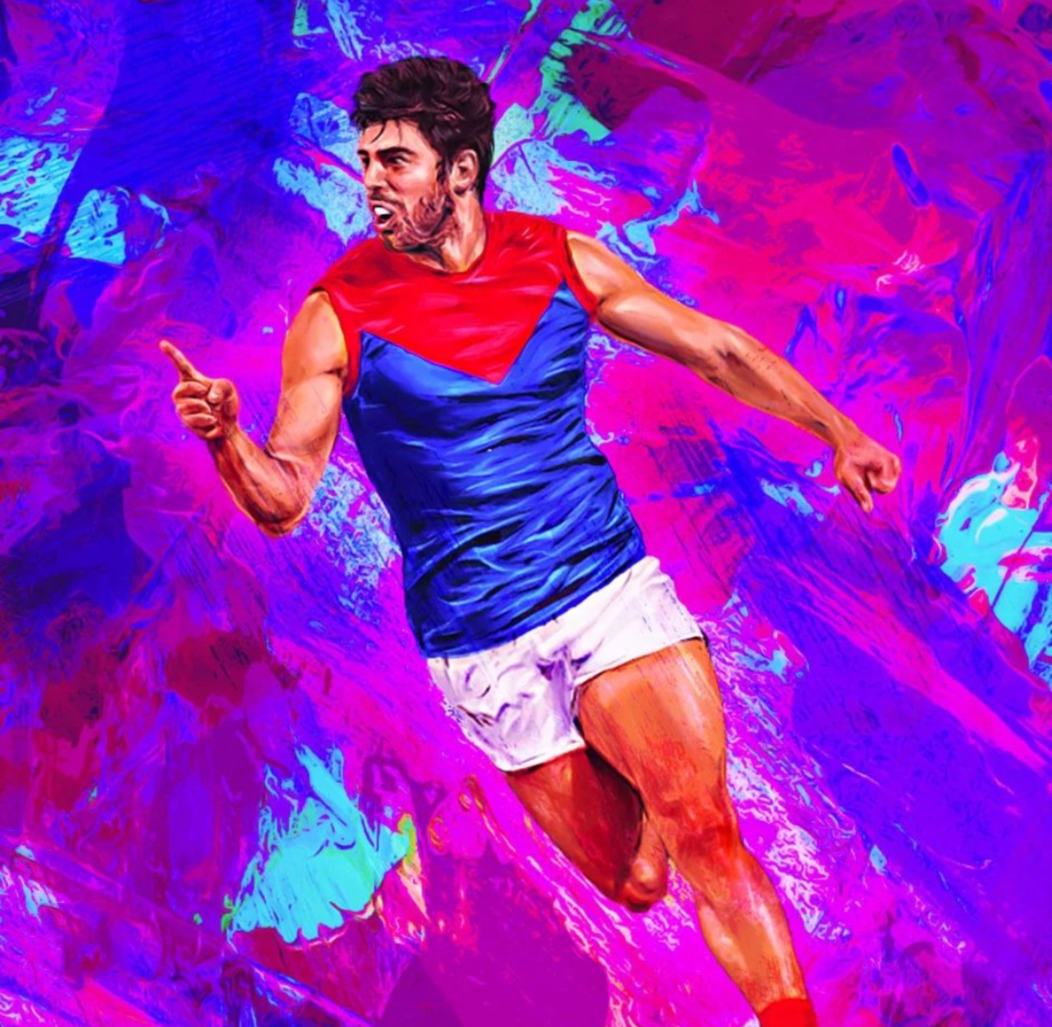 Christian Petracca Portrait Art by lachiekiernan in Melbourne