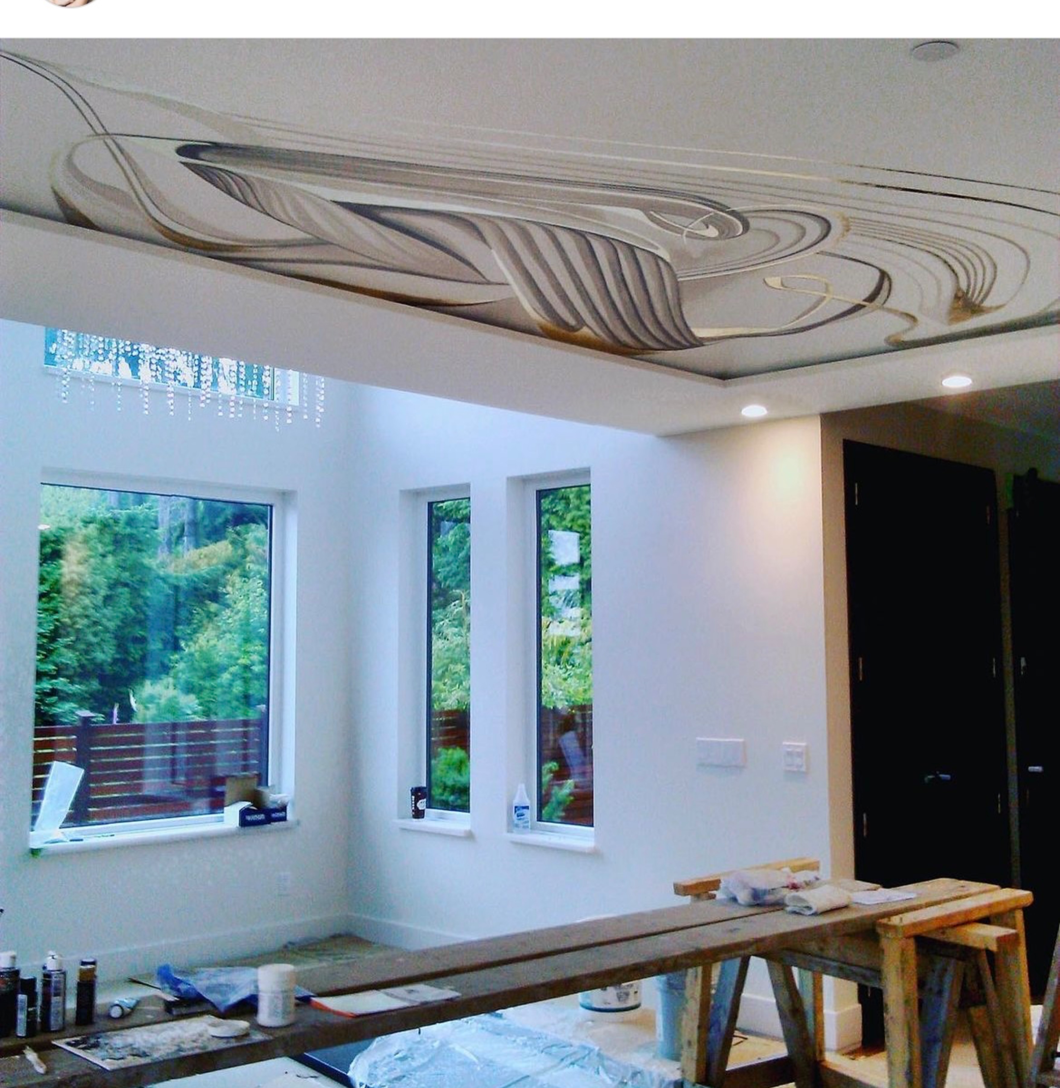 Ceiling murals by Anna in Toronto