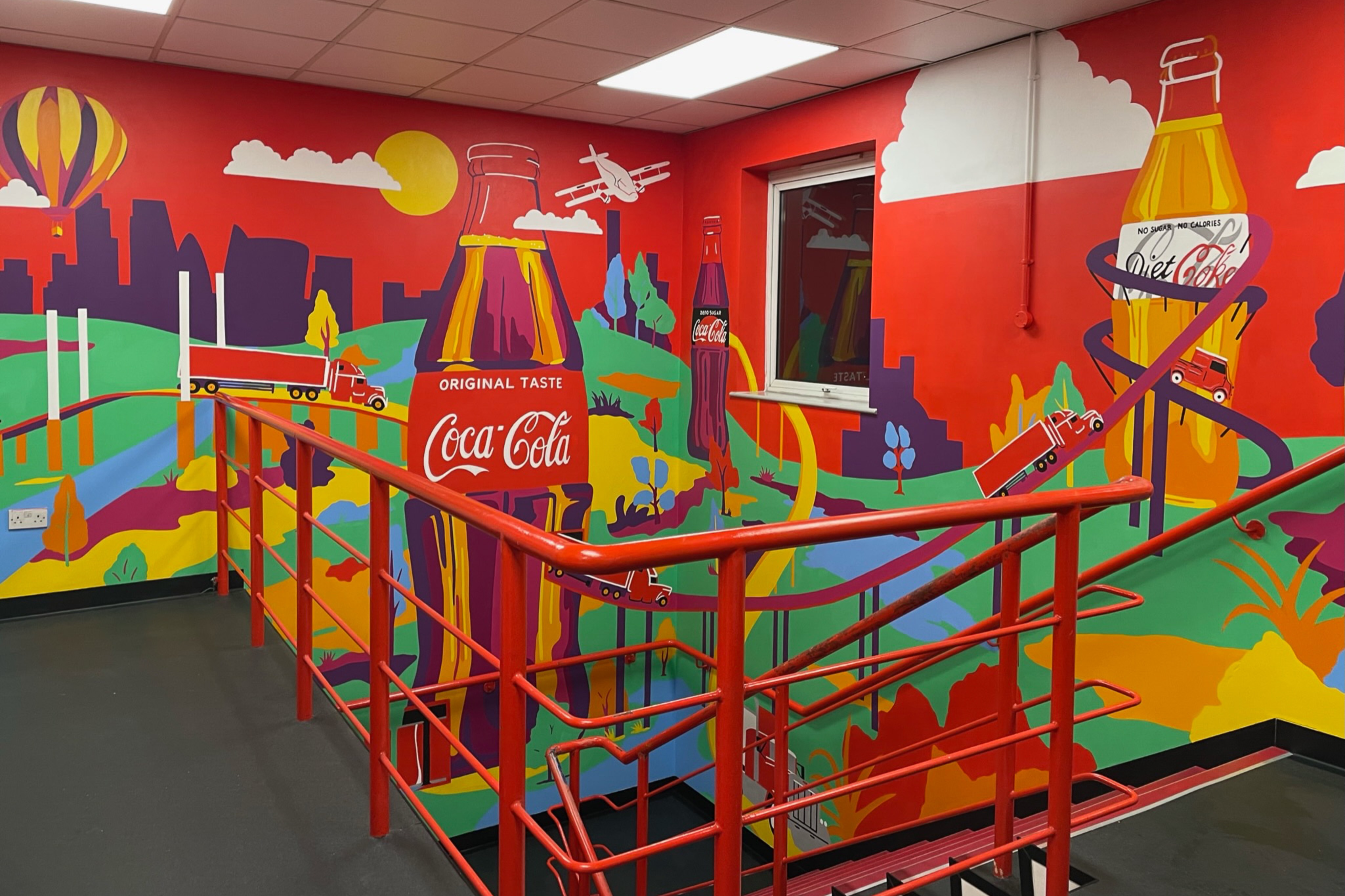 Coca Cola Mural by kirstnbritt in London
