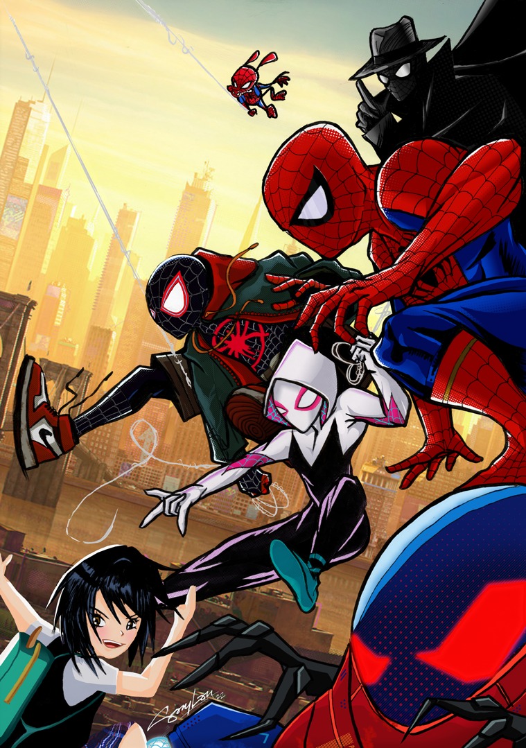 Spider-verse fan-art by Gary in Melbourne