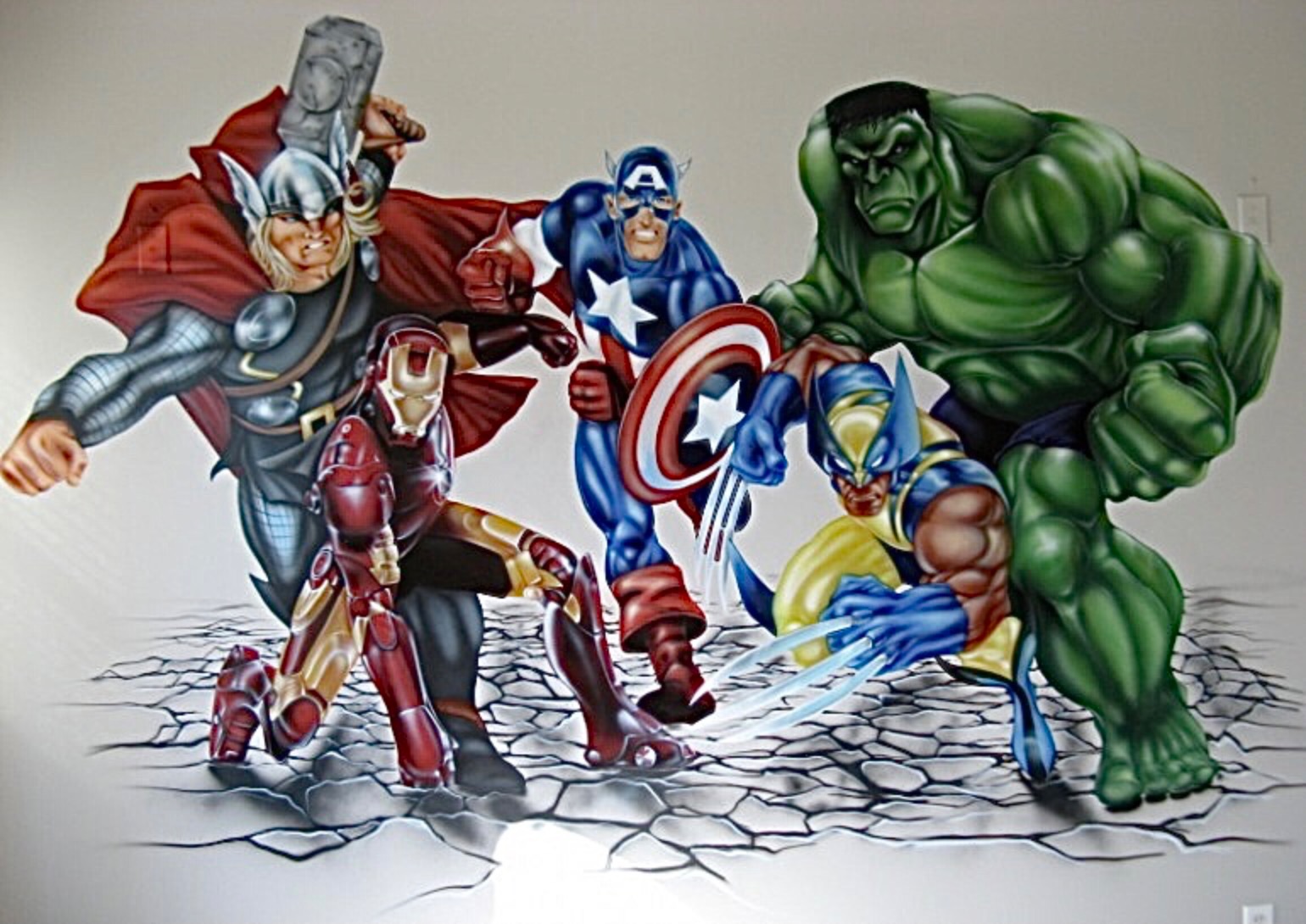 Superhero Mural by Jayna Berry in Vancouver