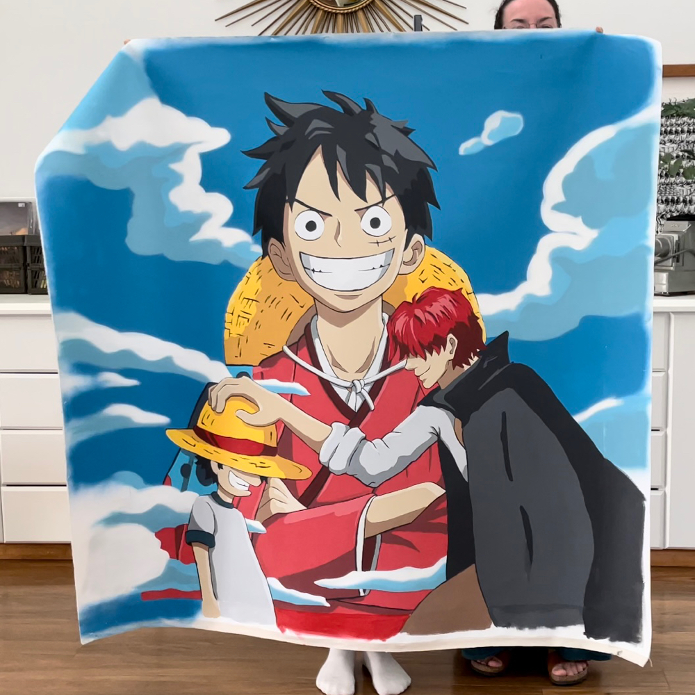 Luffy and Shanks One Piece canvas by Profets in Sydney