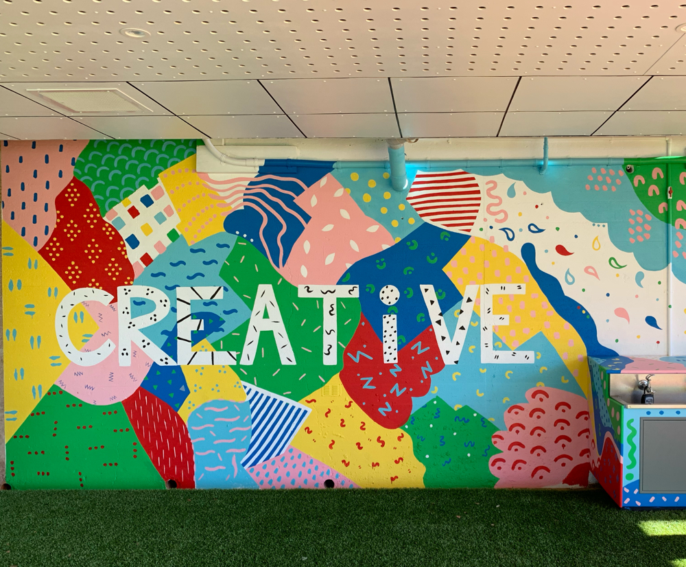 Creative mural fro Nundah State School by Kristina Forrest in Brisbane