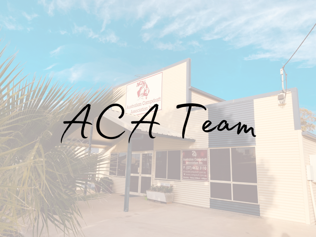 ACA Community - Australian Campdraft Association