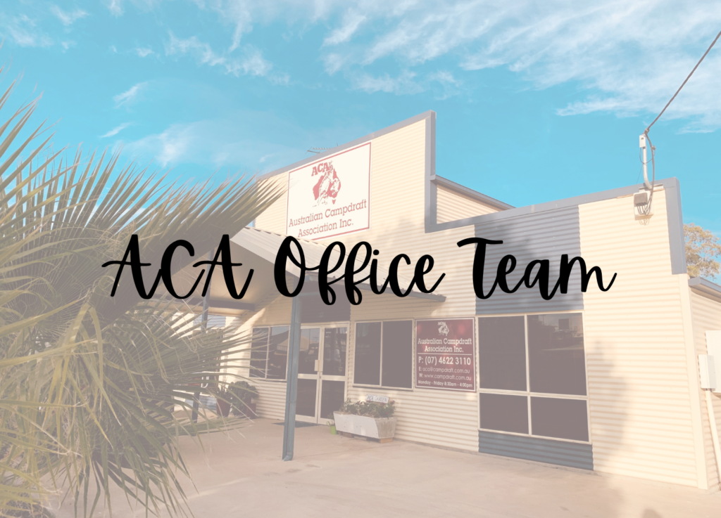ACA Team - Australian Campdraft Association