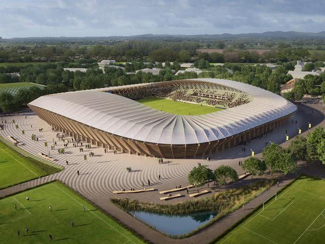 First All-Timber Stadium Design Revealed - Project | ODS
