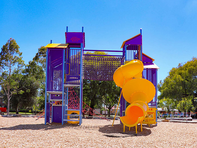 Exciting Modern Purple Play Towers at CB Smith Reserve - Project | ODS