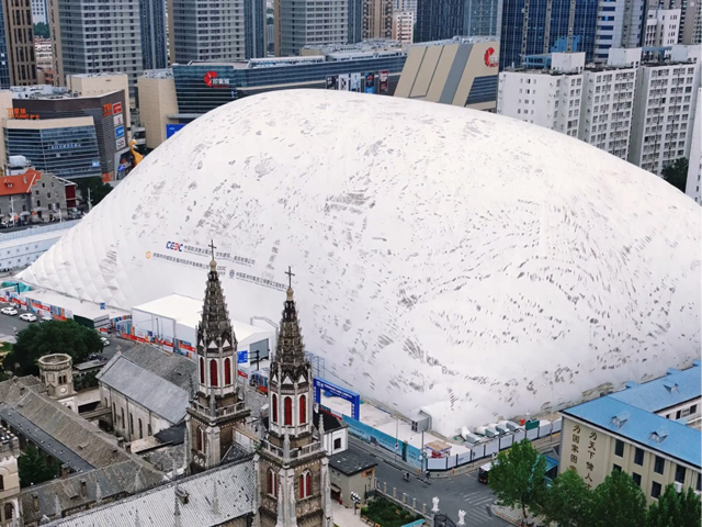 Temporary Inflatable Dome Minimises Construction Pollution - Project | ODS