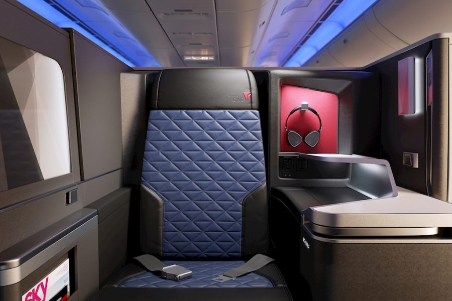 Review: Delta One business class Suites with sliding doors - Wayfarer