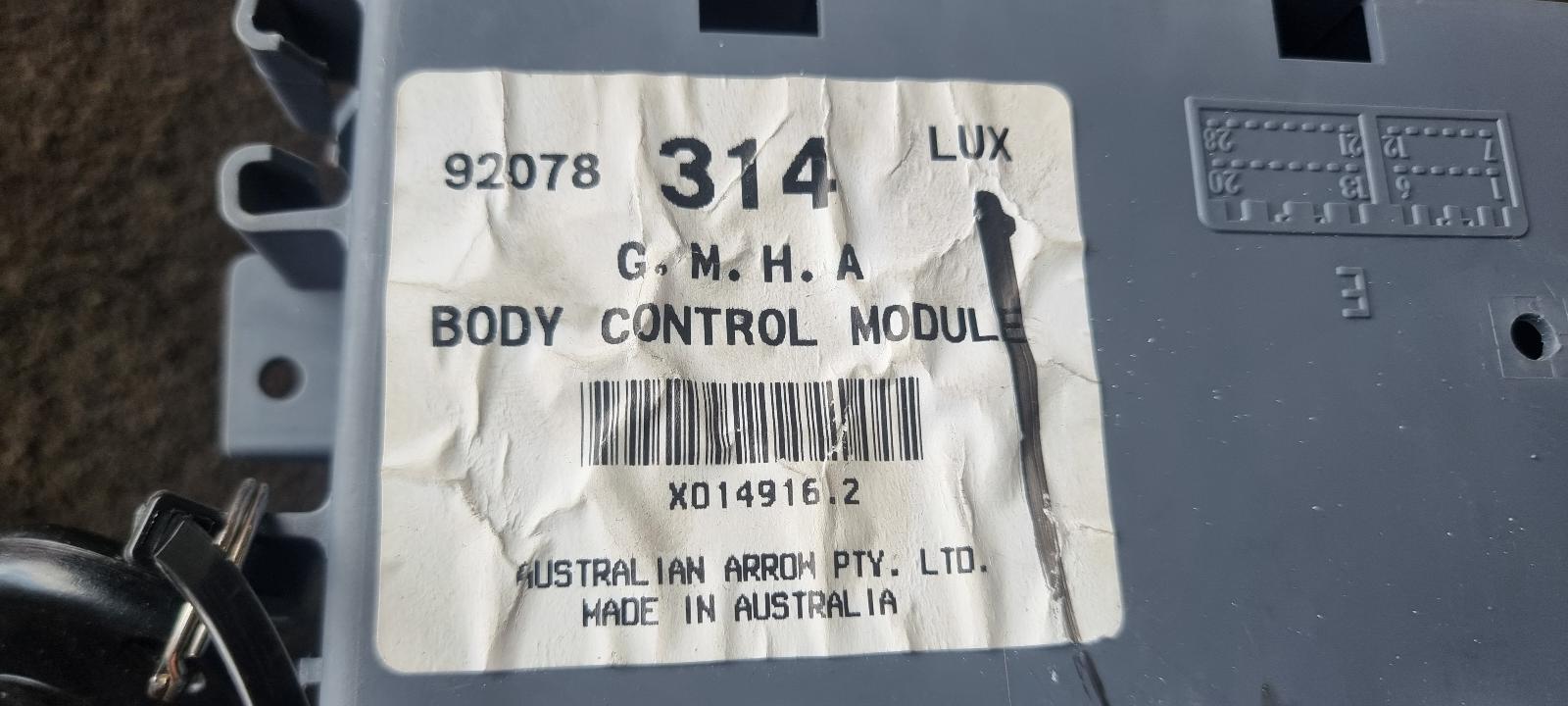 Ecu Commodore Holden 2001