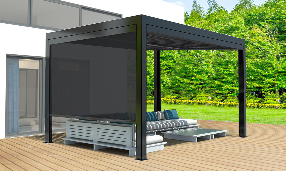 Container Door Ltd | Pergola Drop Down Screen - 294 x 294 - Matte