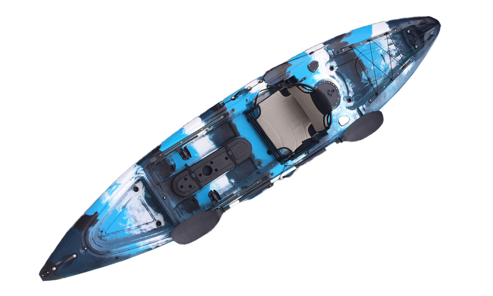 Container Door Ltd | 13ft Extreme Fishing Kayak Bundle - Blue/White