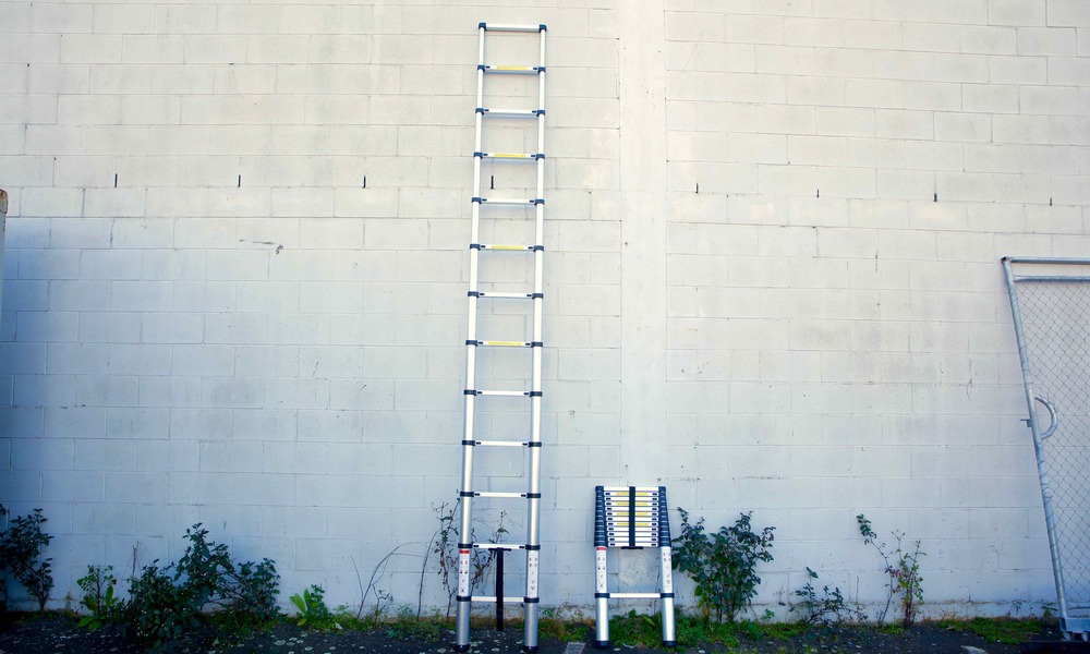 Container Door Ltd | Telescopic Ladder 3.8m #68