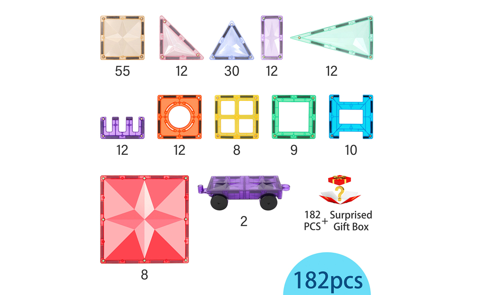 Container Door Ltd | 182-Piece Star Magnetic Tile #7