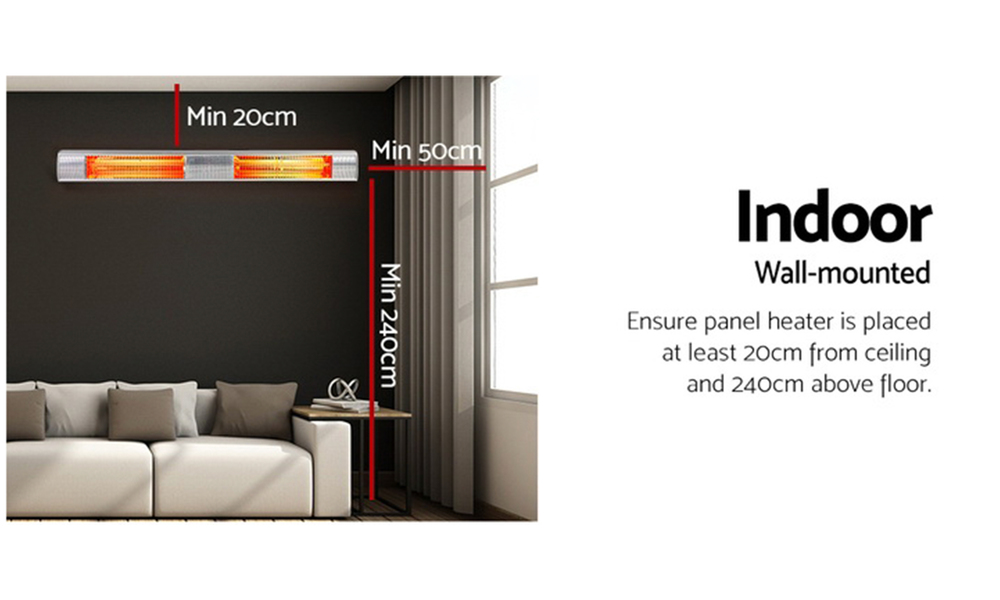 Container Door Ltd | Devanti Electric Infrared Outdoor Strip Heater