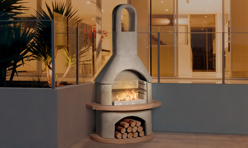 Container Door Ltd | Buschbeck Carmen Outdoor Fireplace & Barbecue
